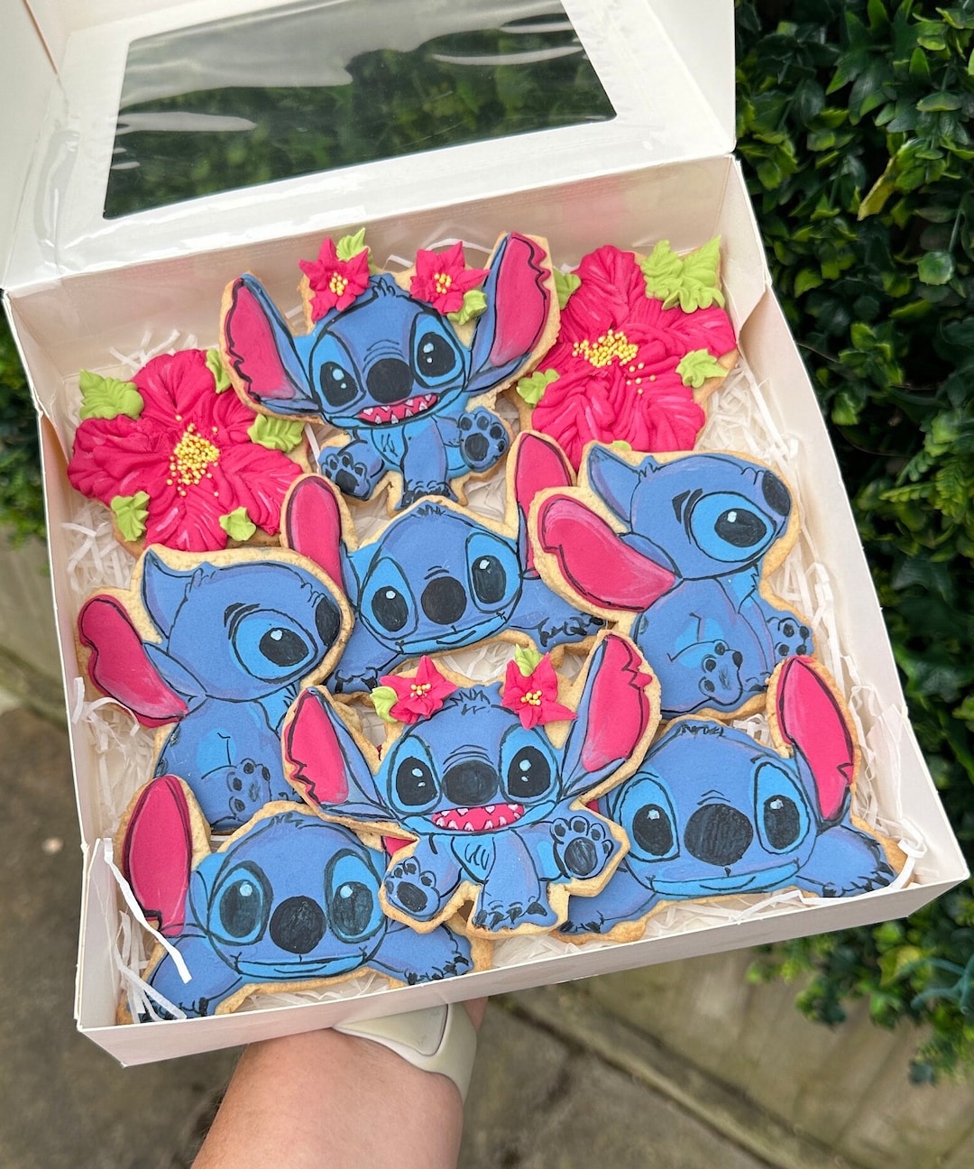 Stitch Sugar Cookies | Personalised Cookies | Favourite Films | Party ...