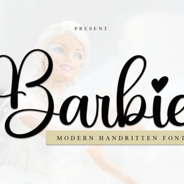 Cursive barbie svg - Etsy Italia
