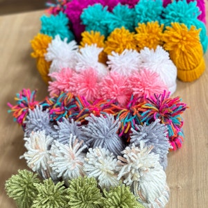 Mini Wool Hat,mini Gonk Hat, Gnome Hat, Pompom Hat, Christmas Tree ...