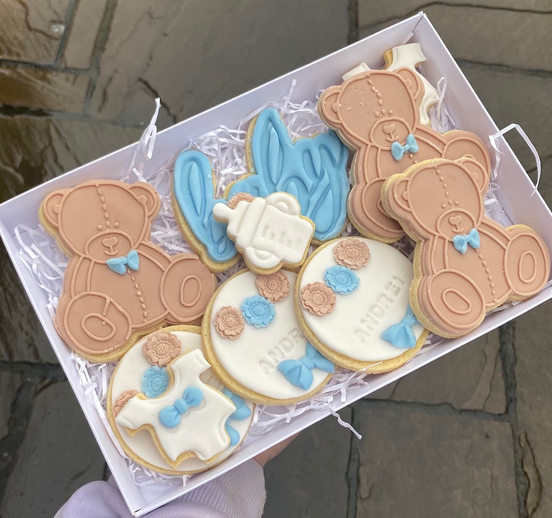 Personalised Baby Cookies / Baby Girl Cookies / Baby Boy Cookies ...