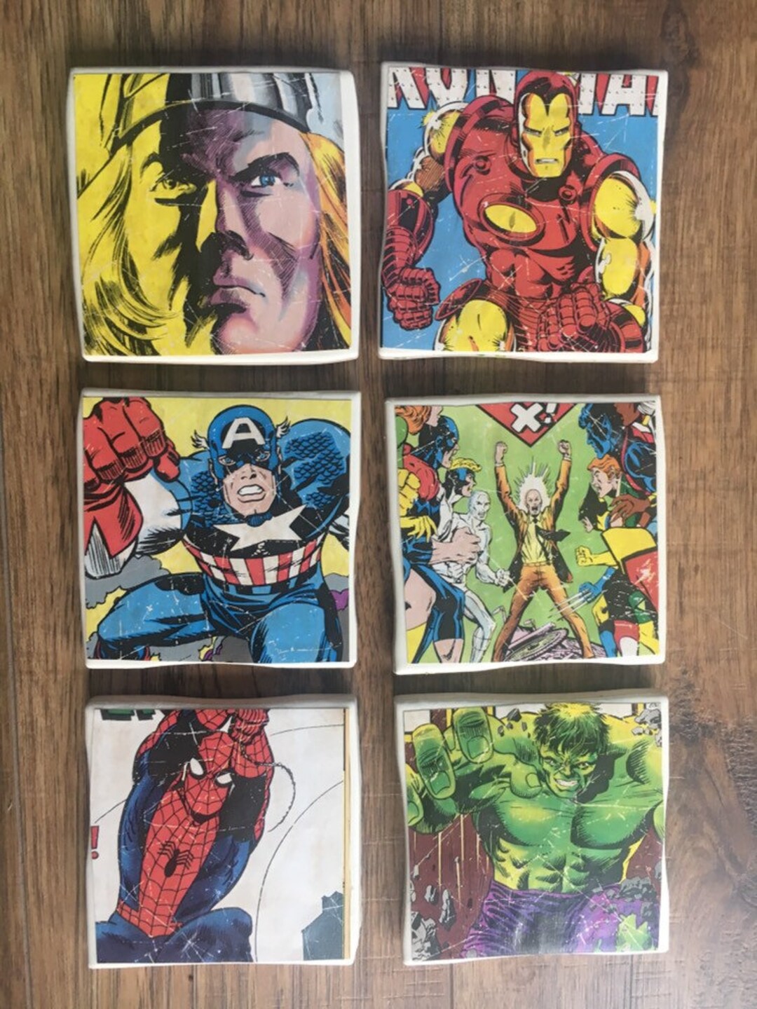 Marvel Coaster Avengers Coaster Hulk Spider-man Iron Man - Etsy
