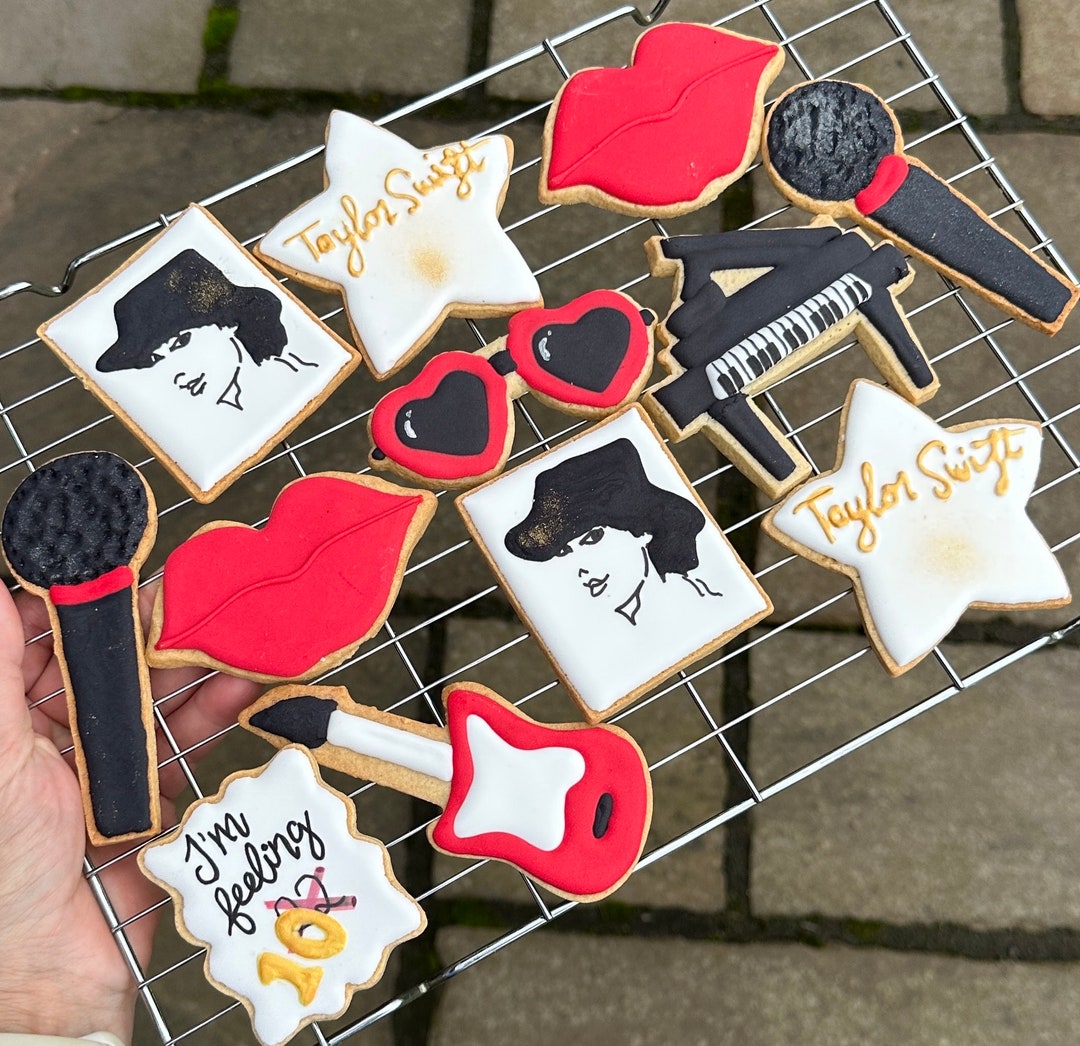 Taylor Swift Sugar Cookies Personalised Gift Swiftie - Etsy