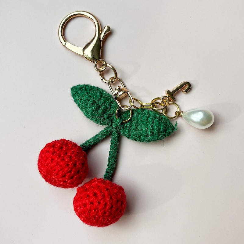 Cherry Keychain Charms - Etsy