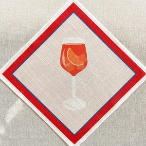 Cloth Napkin Set for Bar Cart Hostess Gift Reusable Bar Napkin Cocktail ...