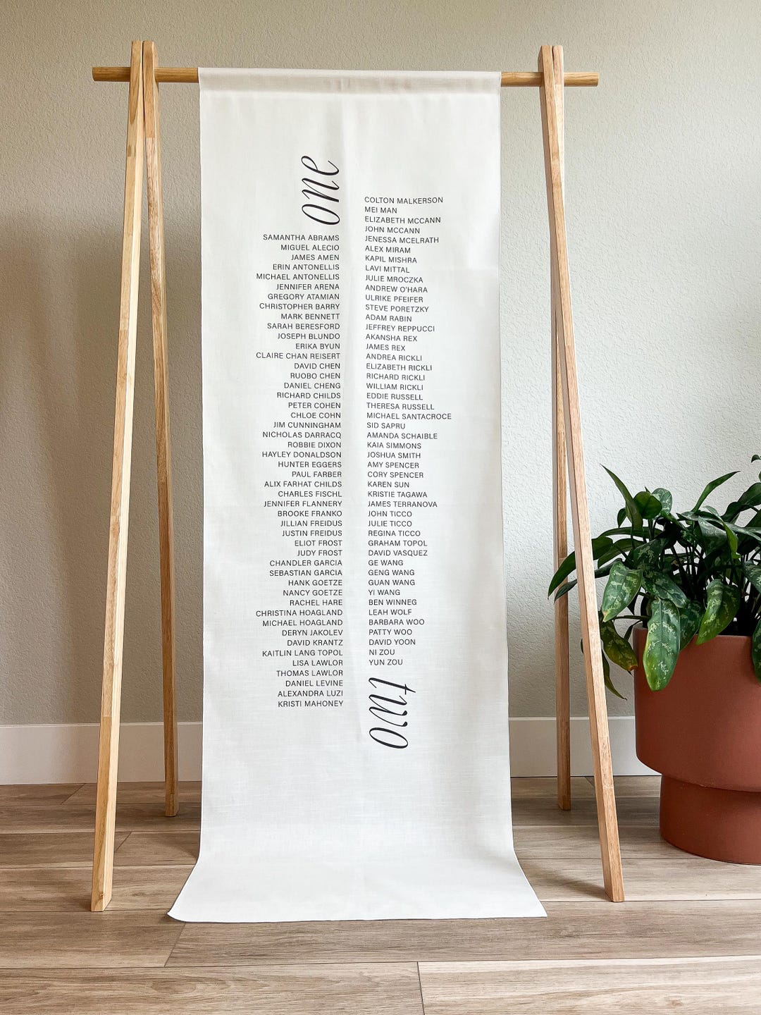 Custom Wedding Seating Chart for Modern Wedding Design Idea for Modern ...