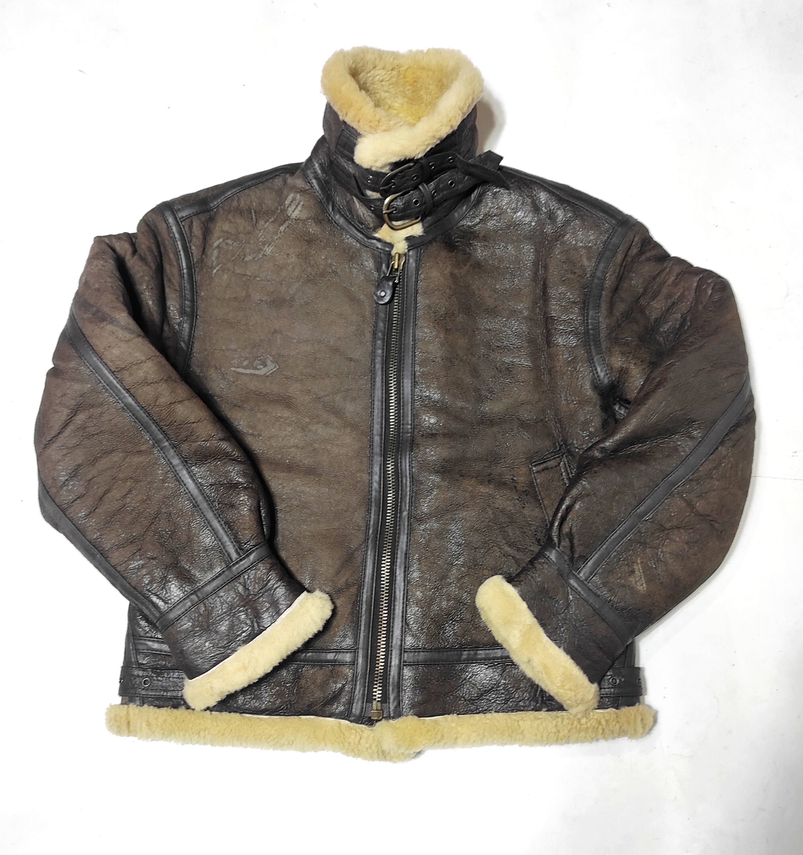 Beautiful Shearling Bomber Type B-3 Jacket - Etsy