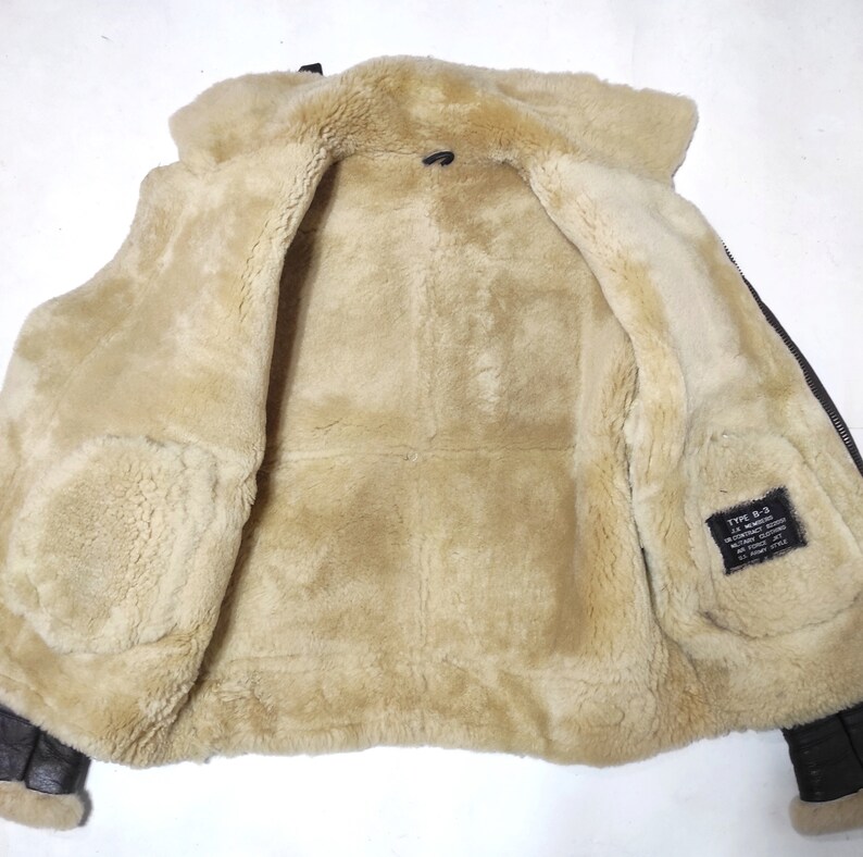Beautiful Shearling Bomber Type B-3 Jacket - Etsy