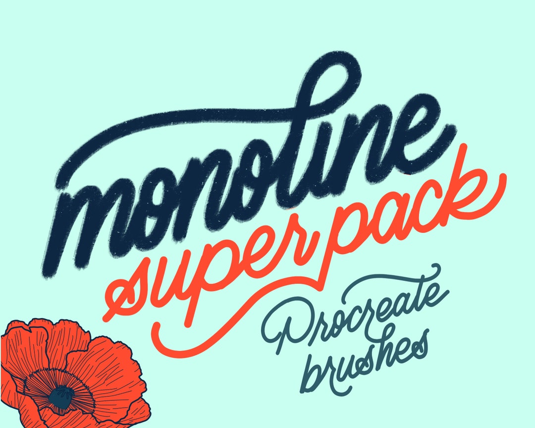 Monoline Brush Pack for Procreate by Kiki B - Etsy