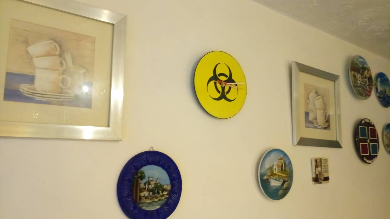 Biohazard Clock - Etsy