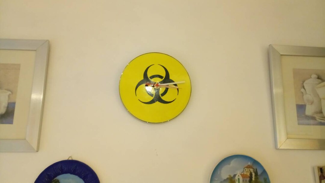 Biohazard Clock - Etsy