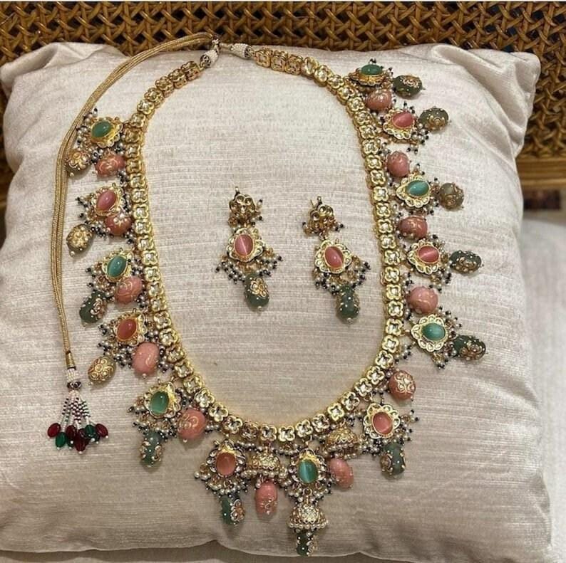 Sabyasachi Designer Kundan Set, Tanjore Kundan Jewelry, Bridal Kundan ...