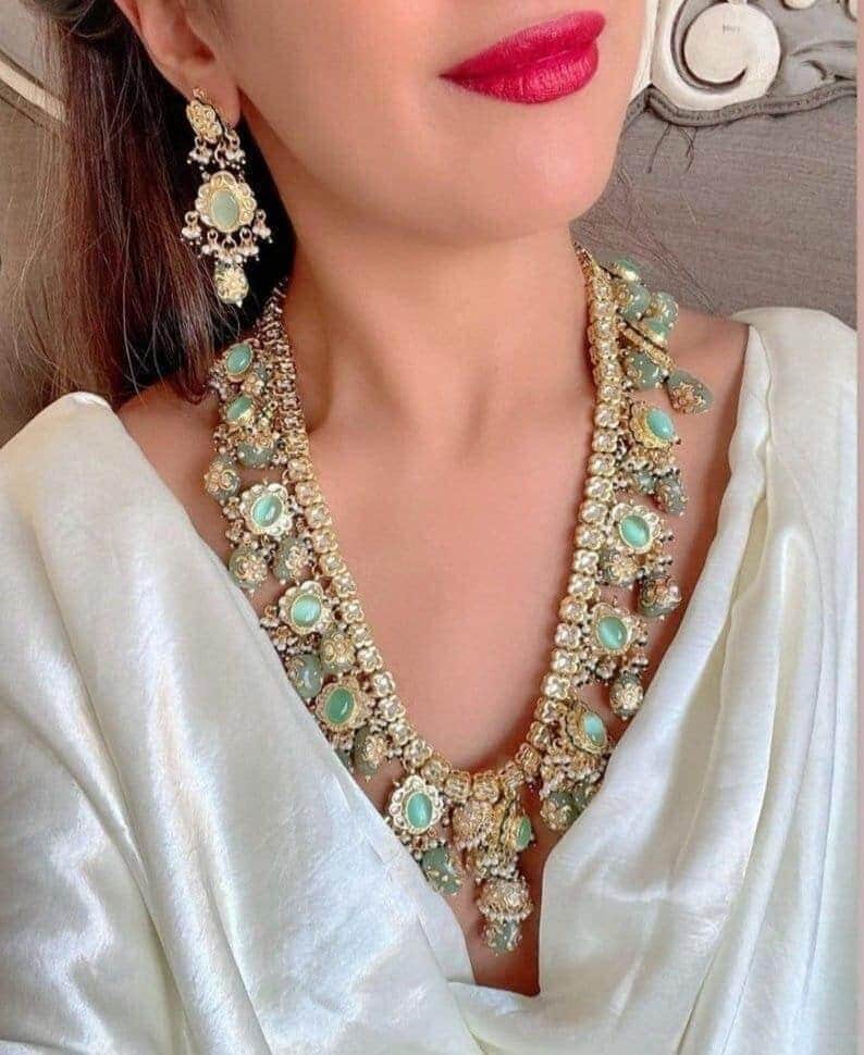 Sabyasachi Designer Kundan Set, Tanjore Kundan Jewelry, Bridal Kundan ...
