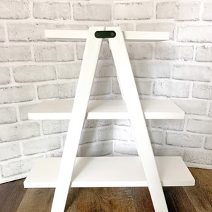 3 Shelf Collapsible Mini Wooden Ladder - Etsy