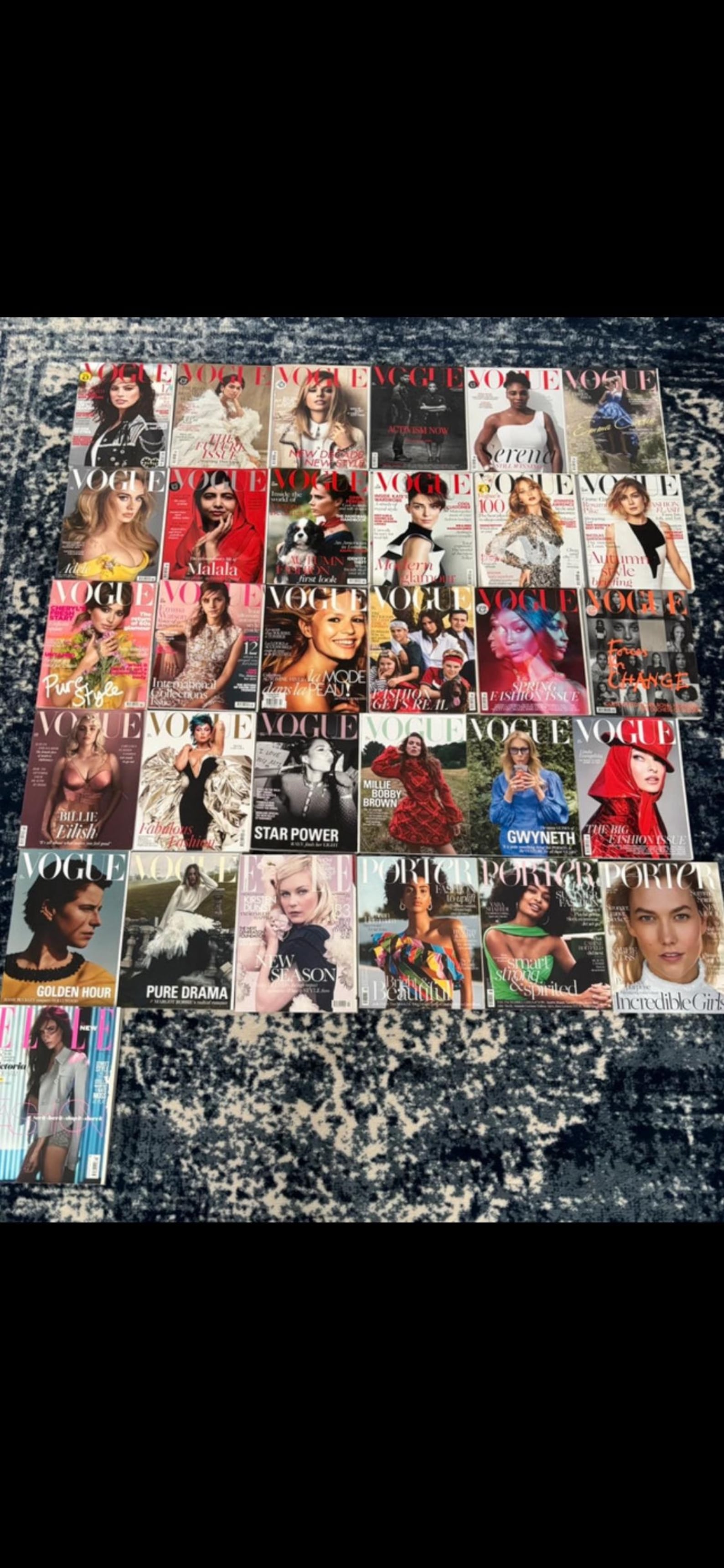 Vogue Magazines ,different Years Available, Choose Your Year - Etsy