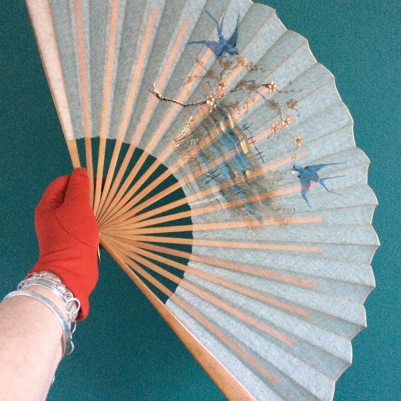 Antique Hand Fan - Etsy