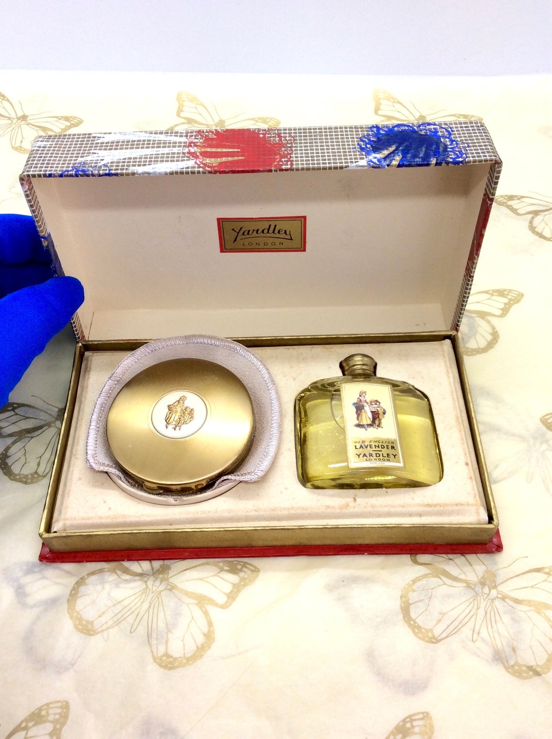 Vintage Unused Yardley Powder Compact and Lavender Perfume Boxed Set - Etsy