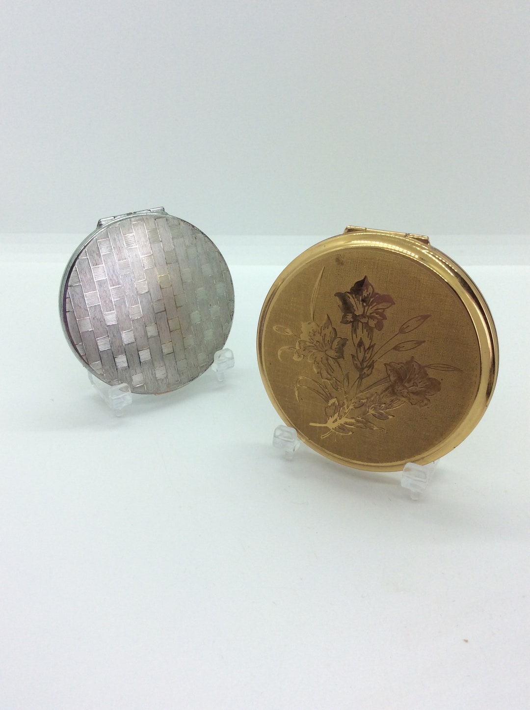 2 Vintage Stratton Powder Compacts - Etsy