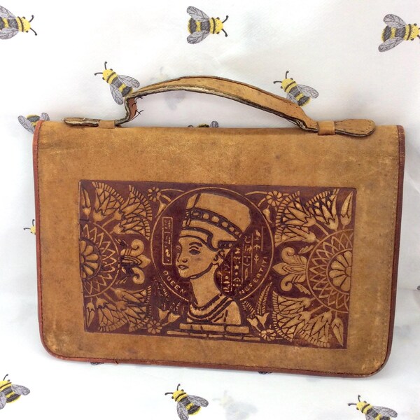 Egyptian Tooled Bag - Etsy