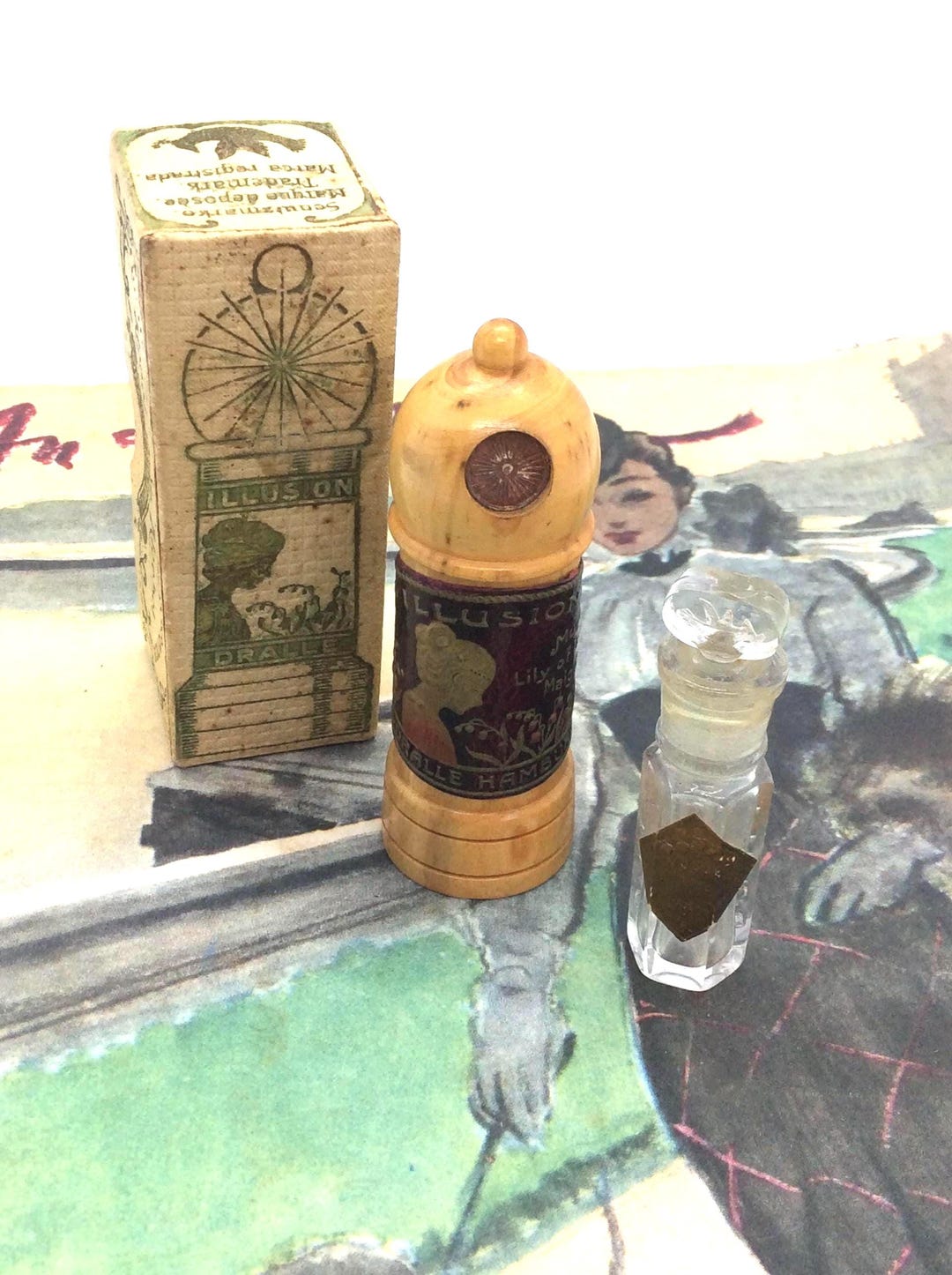 Rare Art Deco Dralle Illusion Perfume Bottle in Orginal Case and Box - Etsy