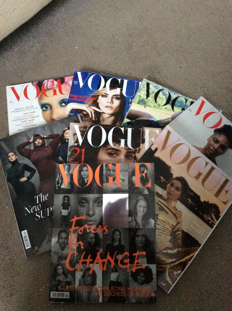 Vogue Magazines ,different Years Available, Choose Your Year - Etsy UK