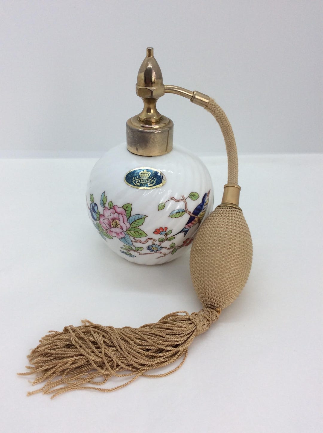 Pretty Vintage Perfume Bottle Atomiser and Vase by Aynsley - Etsy