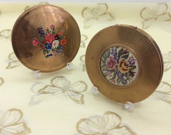 Vintage Potter and Moore Powder Compact - Etsy