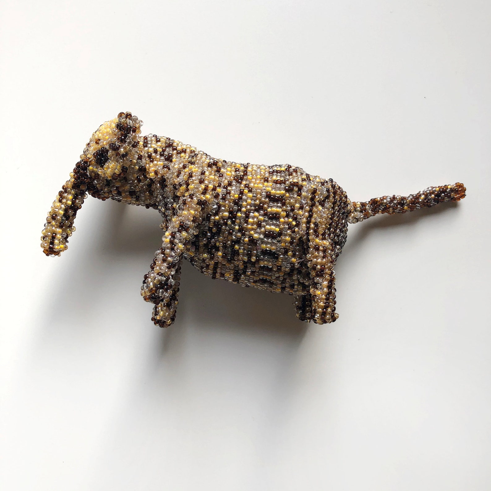 Vintage Beaded Elephant Beaded Animal Beaded Figurine - Etsy