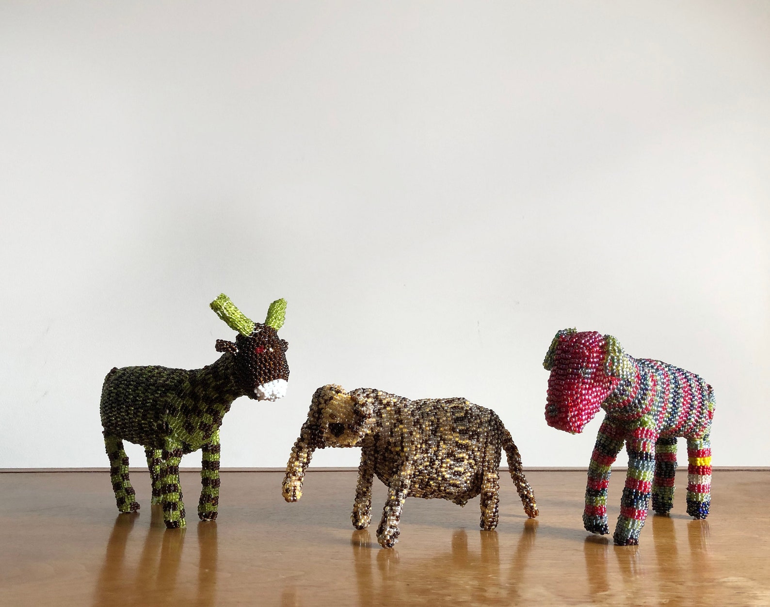 Vintage Beaded Elephant Beaded Animal Beaded Figurine - Etsy