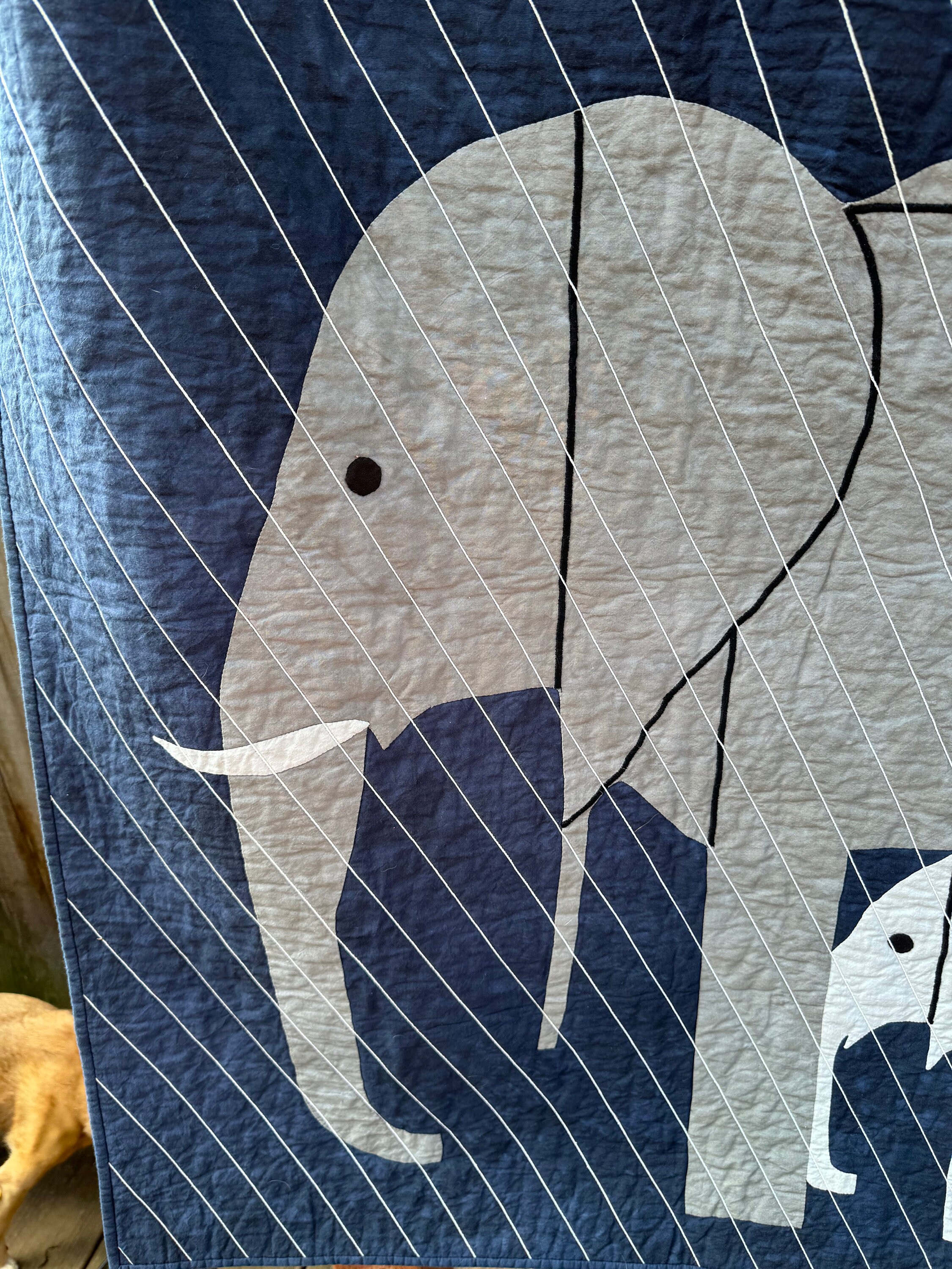 Elephants in the Rain-charley Harper Quilt - Etsy