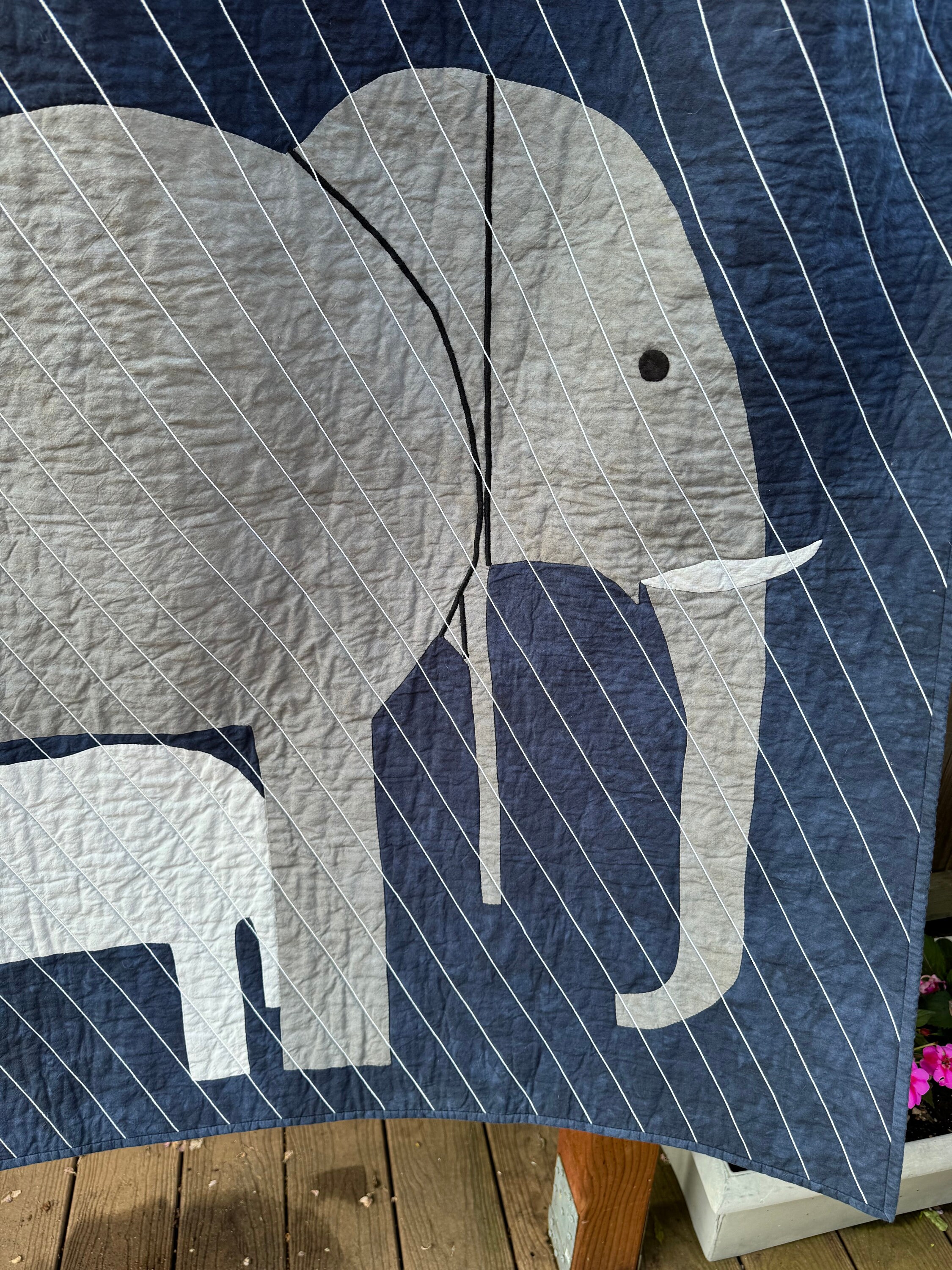 Elephants in the Rain-charley Harper Quilt - Etsy