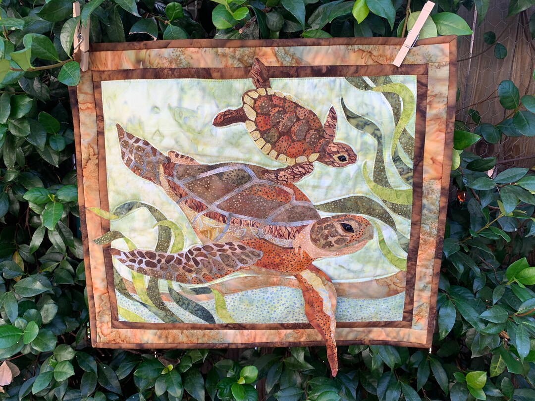 Sea Turtles a Toni Whitney Design Art Quilt - Etsy