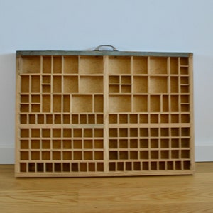Vintage Type Box Letterpress Printing Drawer | Wooden Shadow Box ...