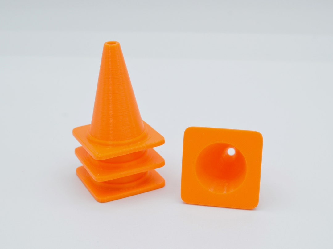 1:10 Traffic Cone Stackable, Multiple Color Options Miniature Accessory ...