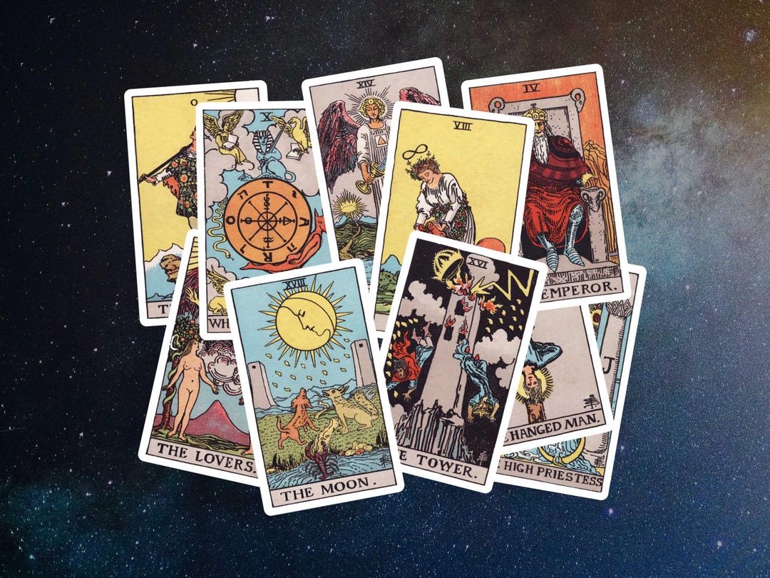 Tarot Stickers | Rider Waite Major Arcana Sticker Set | Scrapbooking ...