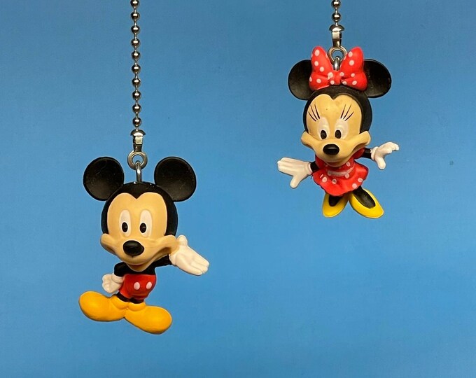 Mickey & Minnie Mouse Ceiling Fan/light Pull Chain Set of 2 - Etsy