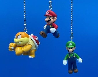 Super Mario Bros. Ceiling Fan/light Pull Chain Mario With Mushroom - Etsy