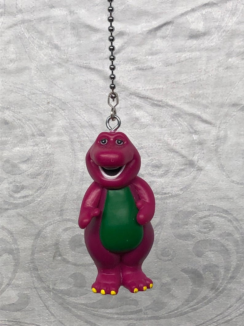 Barney and Friends Characters Ceiling Fan/light Pull Chain - Barney ...