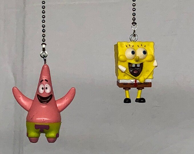 Spongebob Squarepants & Patrick Ceiling Fan/light Pull Chains Set of 2 ...