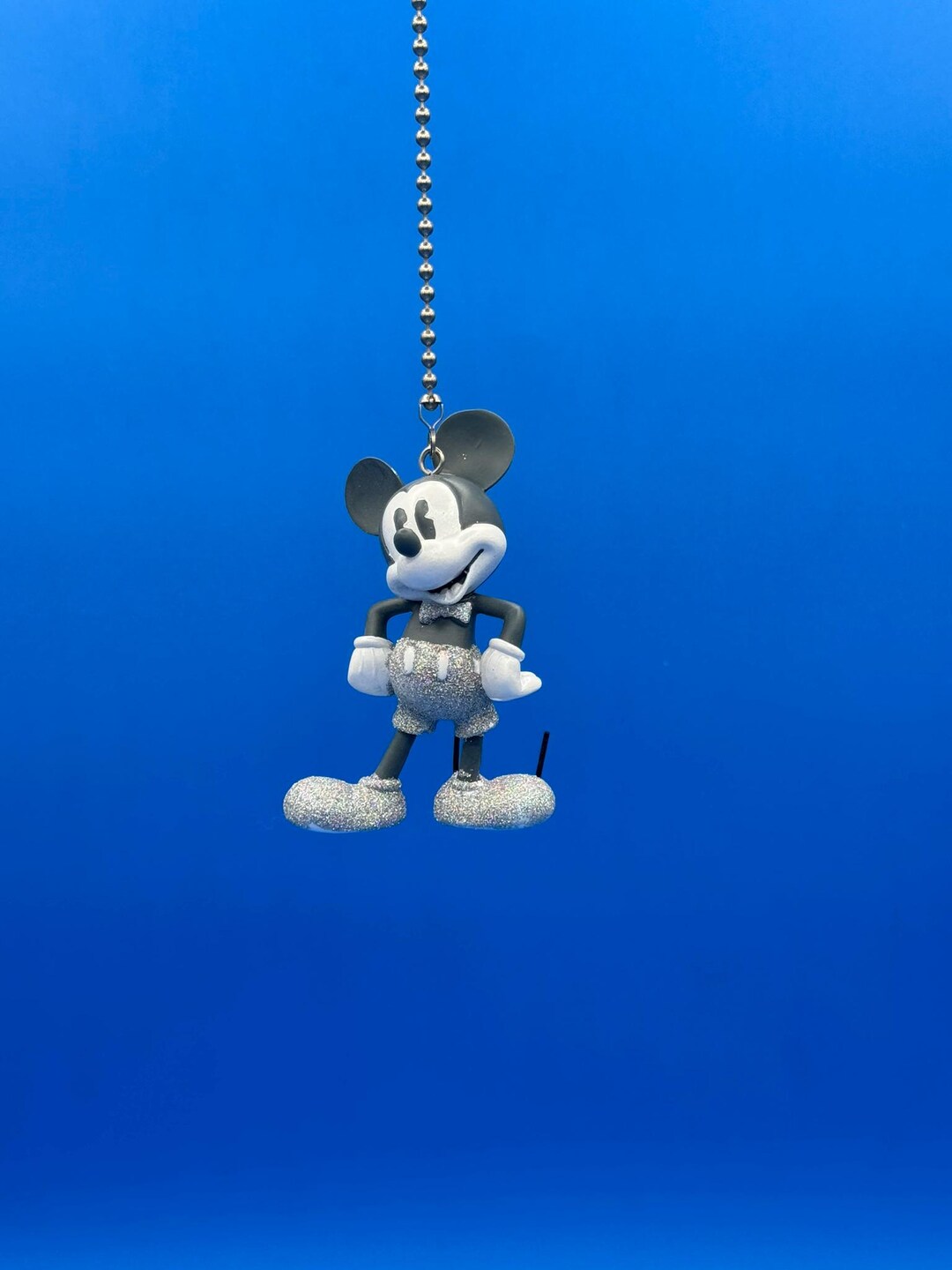 Disney's Mickey Mouse Silver/glittery Ceiling Fan/light Pull Chain - Etsy