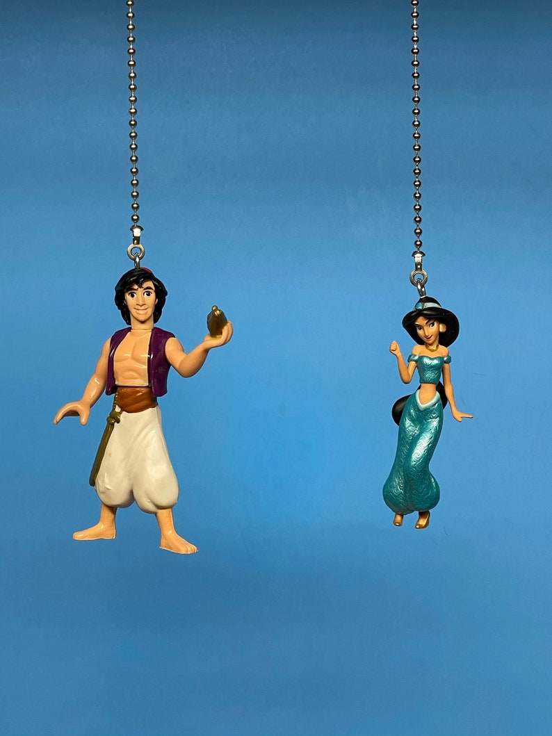 Aladdin & Jasmine Ceiling Fan/light Pull Chains - Set of 2 - Etsy