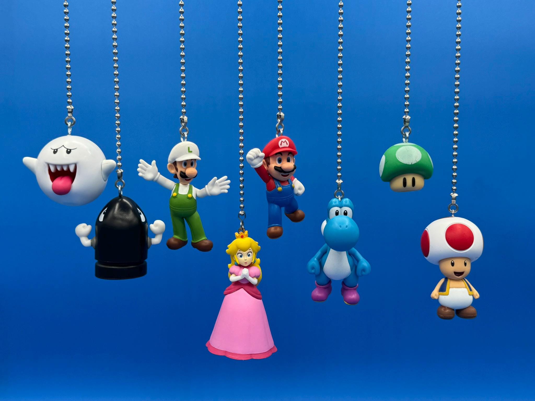 Super Mario Bros. Ceiling Fan/light Pull Chains - Mario, Luigi, Toad ...