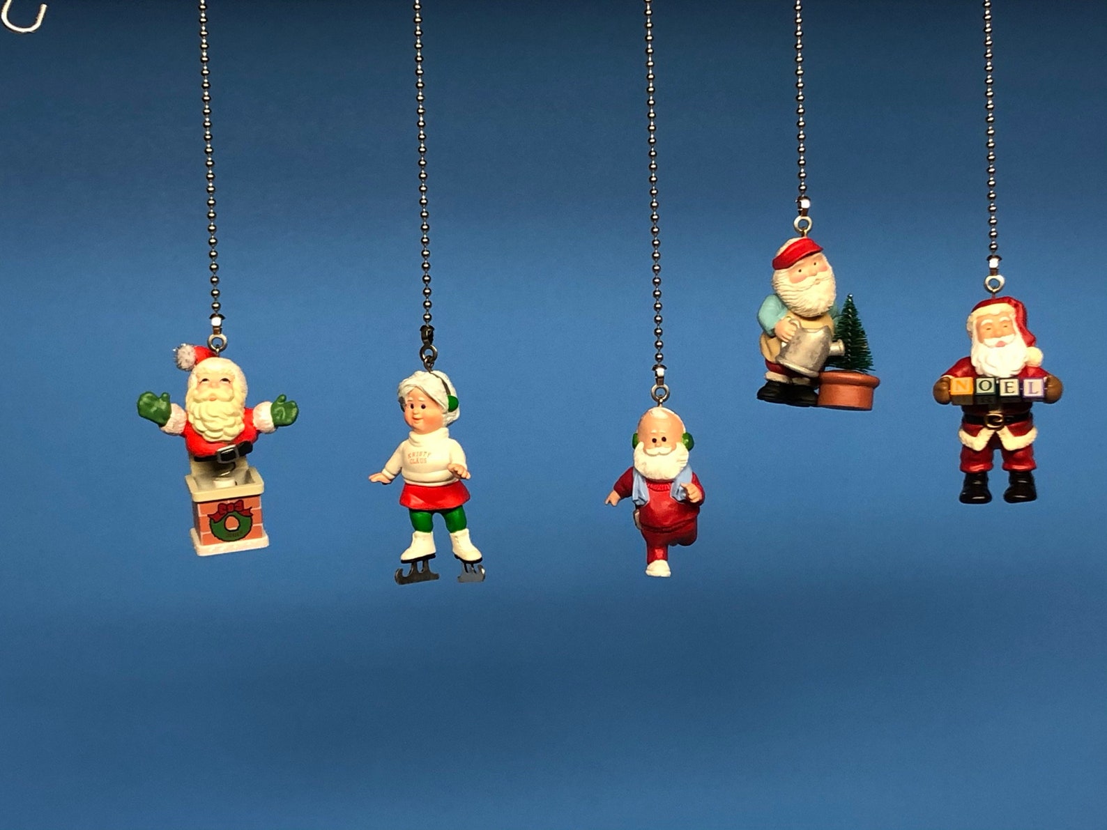 Christmas Decor Ceiling Fan/light Pull Chains- Spellin' Santa ...