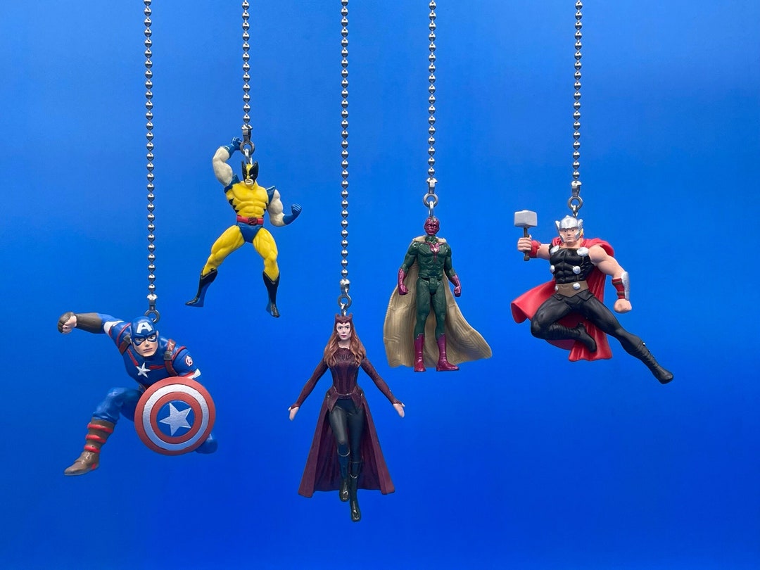 Marvel Superheroes Ceiling Fan/light Pull Chains Thor, the Scarlet ...