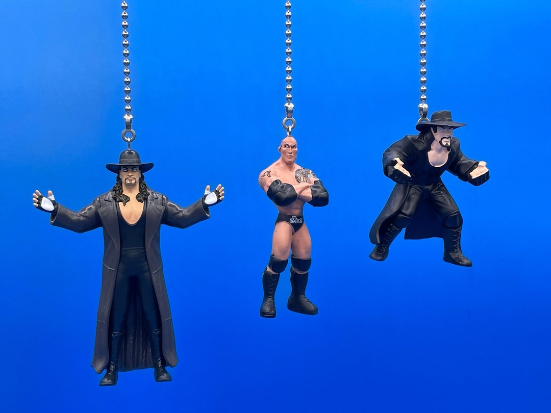 WWE Wrestlers Ceiling Fan/light Pull Chains - the Rock, the Undertaker ...