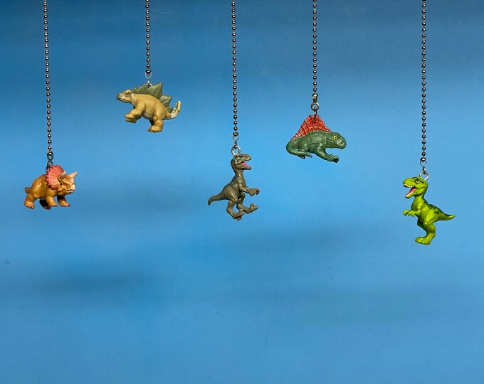 Dinosaurs Ceiling Fan/light Pull Chains Tyrannosaurus Rex, Velociraptor ...