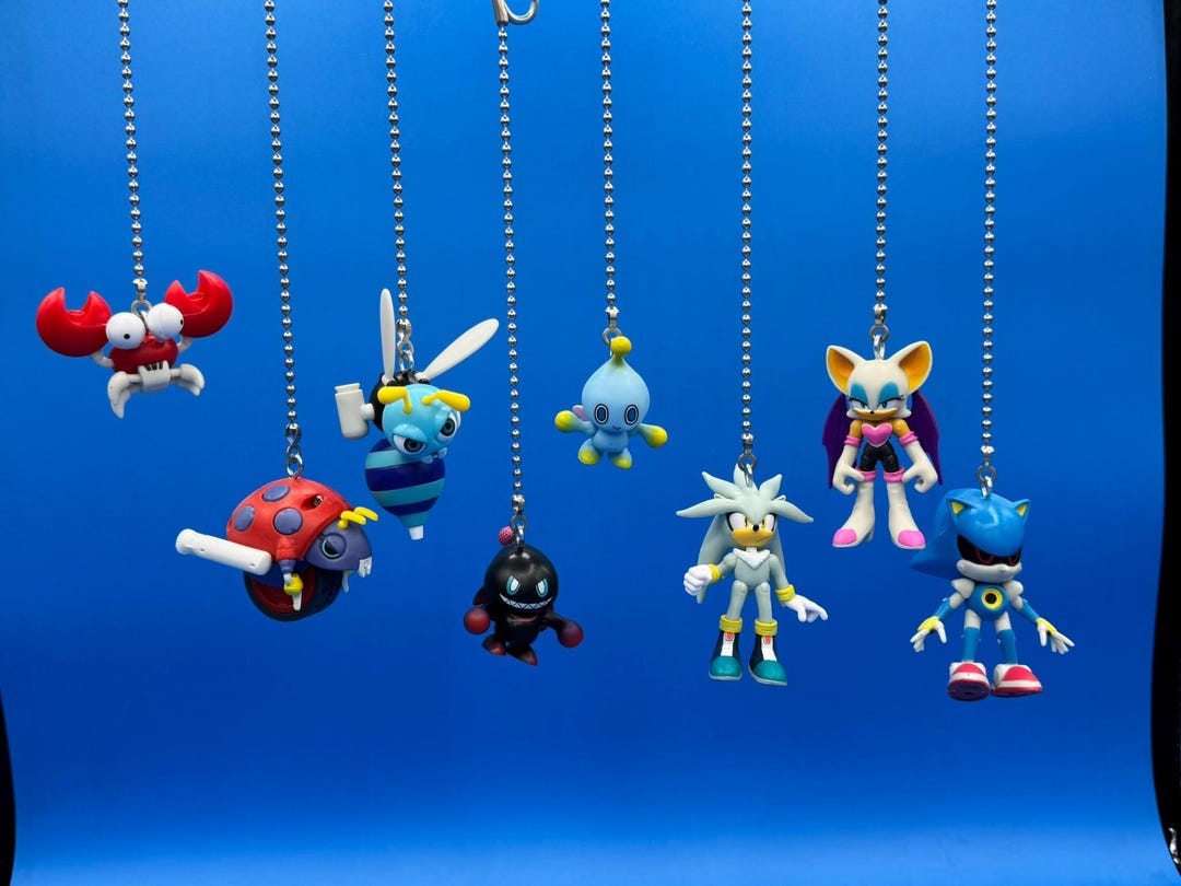 Sonic the Hedgehog Characters Ceiling Fan/light Pull Chains - Silver ...