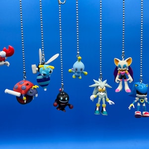 Sonic the Hedgehog Characters Ceiling Fan/light Pull Chains - Silver ...