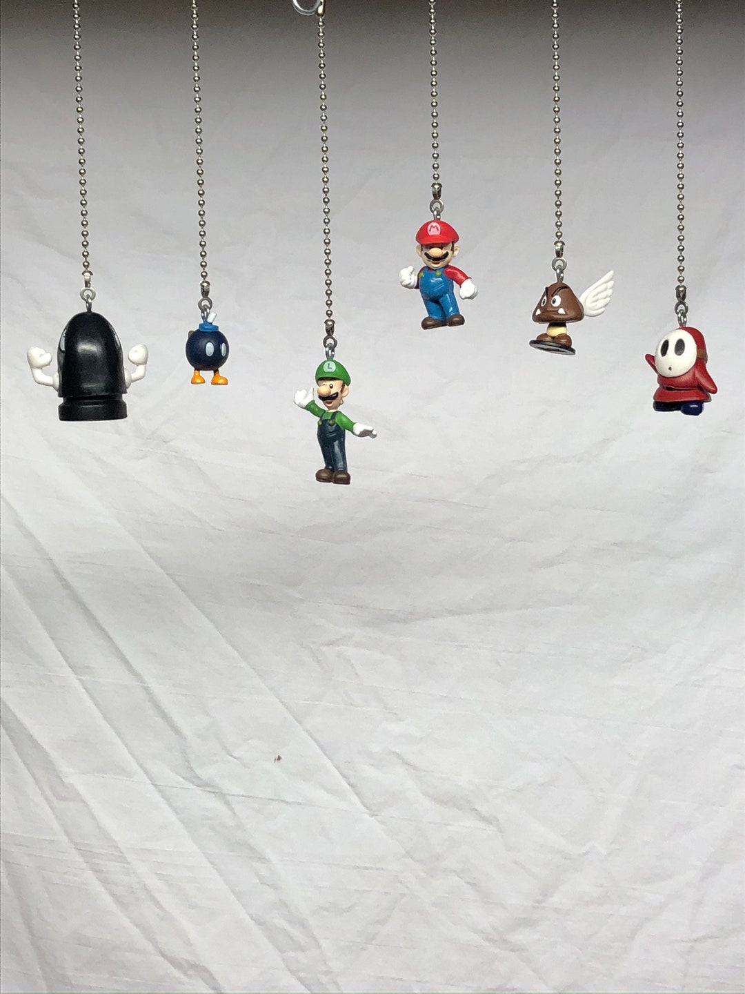 Super Mario Bros. Ceiling Fan/light Pull Chain - Mario, Luigi, Shy Guy ...