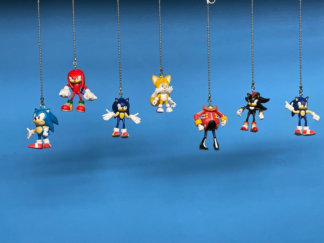 Sonic the Hedgehog Characters Ceiling Fan/light Pull Chains - Etsy