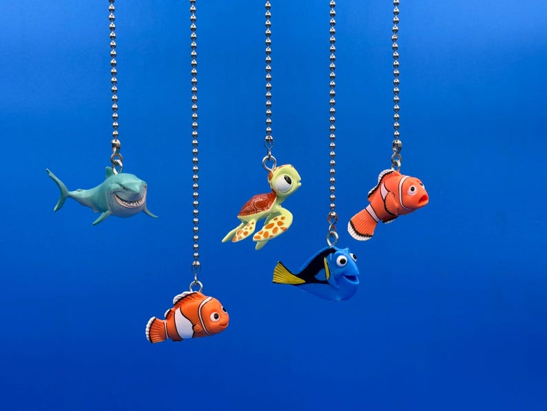Finding Nemo Characters Ceiling Fan/light Pull Chains - Nemo, Dory ...